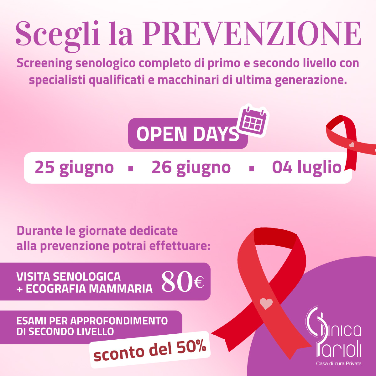 Reparto di Senologia a Roma - Clinica Parioli